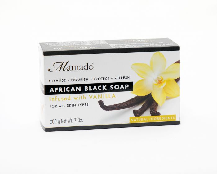 Mamado African Black Soap Vanilla 200gr. - SUHAIL Cosmetics